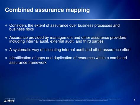 Ppt Session 2 Combined Assurance Mapping Powerpoint Presentation