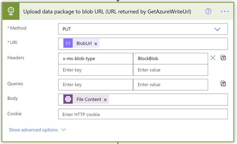 import data package using power automate and data management package