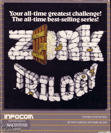 Zork Trilogy 1986 Retro Gaming Art Interactive Fiction Classic Rpg