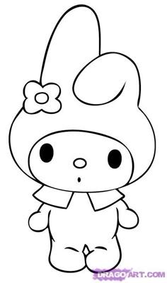 Easy My Melody Drawing