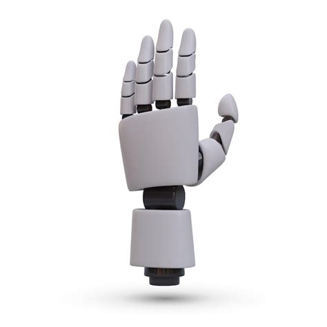 Premium Vector Realistic Robotic Arm In Vertical Position Manipulator