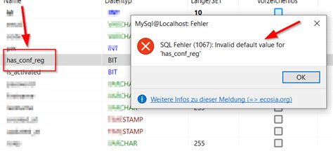 Sql Error1067 Invalid Default Value When Renaming Bit1 Columns