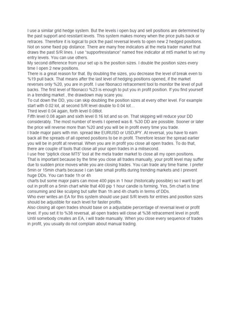 Grid Hedge System Pdf Hedge Finance Business Process