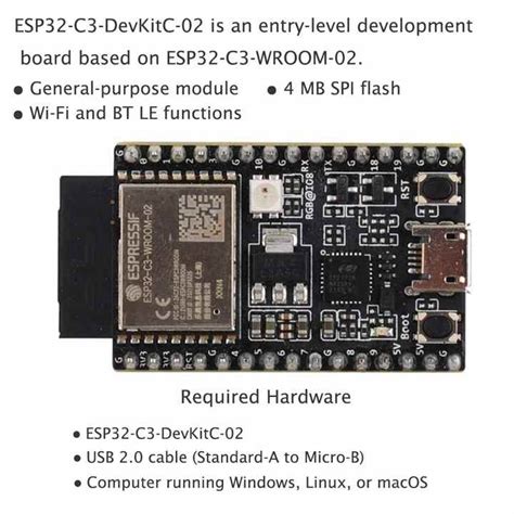 Esp32 C3 Devkitc 02 Development Board Module Equipped With Esp32 C3 Wroom 02 Module