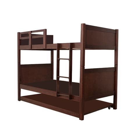 Litera 3 Camas Individuales Yunen Nogal Kessa Muebles Walmart En Línea
