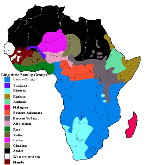 Linguistic Map Of Africa Detailed Map Of Africas Languages Ratqq
