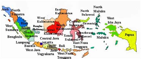 Indonesian Language Map