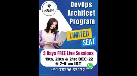 3 days free devops live session new batch devops architect program 78296 33132 97391