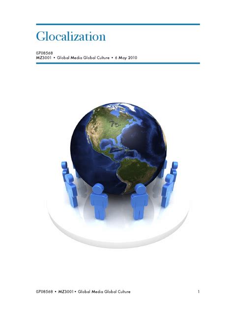 Glocalization Walmart Globalization