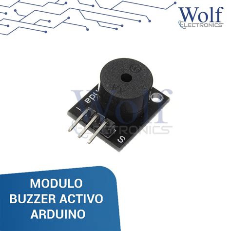 Modulo Buzzer Activo Arduino 5v 30ma Wolf Electronics Wolf