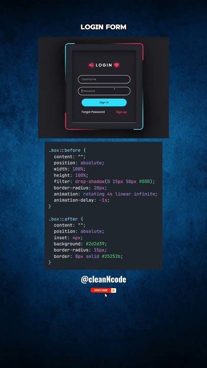 Login🌟 Html Css3 Css3 Animation Coding Webdevelopment Webdesign Programming Frontend