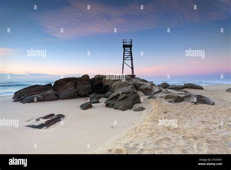Redhead Beach Nsw Australia Just Before Sunrise Stock Photo Alamy