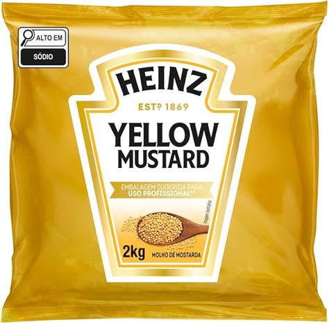 Heinz Mostarda Sachê Tradicional 2kg Br Alimentos E Bebidas