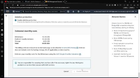 Thực Hành Dịch Vụ Database Của Aws 20110555 Db Postgresql Youtube