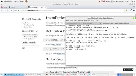 Flask Web Development Initialize DataBase YouTube