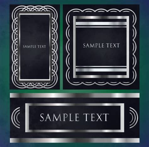 문서 테두리 템플릿은 곡선 장식 Eps Ai Uidownload