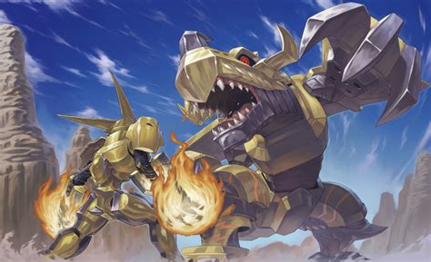 Omegashoutmon Zekegreymon Digimon Digimon Xros Wars Highres