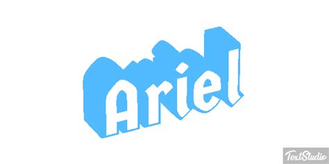 Ariel Name Animated  Logo Designs