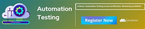 automation testing overview dridhon