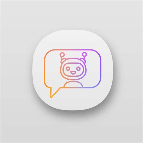 Chatbot In Speech Bubble App Icon Ui Ux User Interface Talkbot Virtual Assistant Online