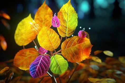 Premium AI Image Science Of Changing Leaf Colors In Autumn