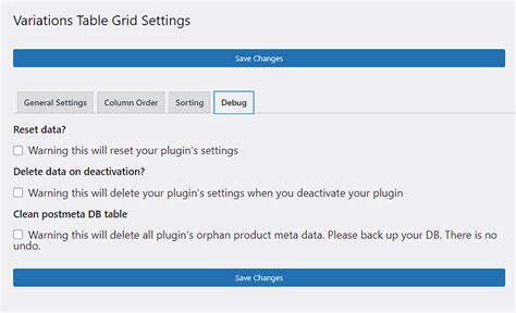 Woocommerce Variations To Table Grid By Nitroweb CodeCanyon