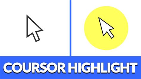 How To Highlight Mouse Pointer Youtube