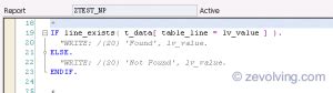 ABAP 740 LINE EXISTS To Check Record In ITAB ABAP Help Blog