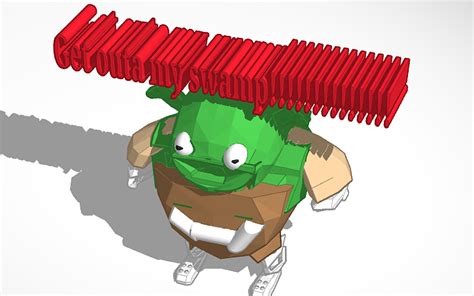3d Design Copy Of Ungandan Shreck Tinkercad