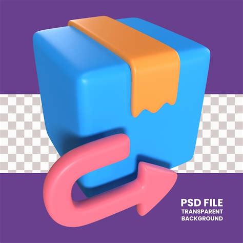 Premium Psd Return Policy 3d Illustration Icon