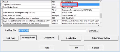 how do i duplicate a window das inc developer of das trader suite