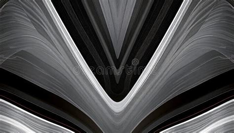 Abstract Monochrome Background Flowing Lines Curves Sharp Modern Design Black White Art Style