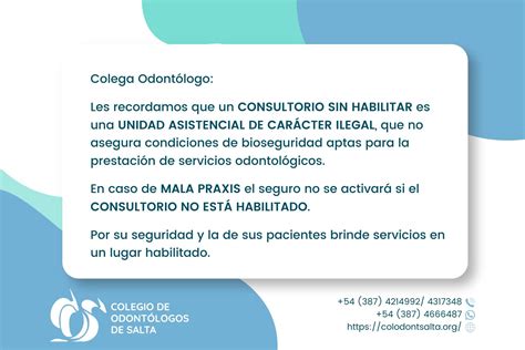 Habilitaci N De Consultorios Colegio De Odont Logos De Salta
