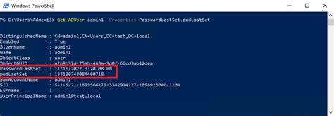 Как изменить дату установки пароля пользователя в Active Directory