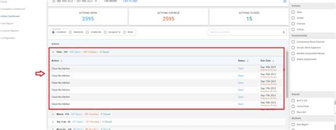 The Actions Dashboard Audit App The Actions Dashboard Audit App