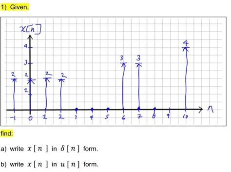 Solved 1 Given Tind A Write X N In δ N Form B Write
