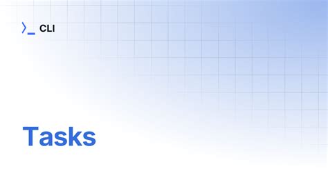 Tasks CLI