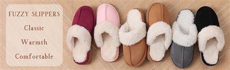 Litfun Womens Fuzzy Memory Foam Slippers Fluffy Winter House Shoes