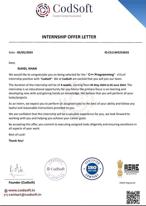 Suhel Khan On Linkedin Connections Codsoft Cpp Programming