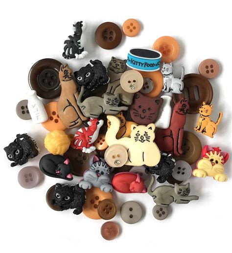Buttons Galore Cats Value Pack Buttons E118