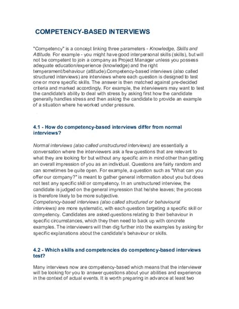Doc Competency Based Interviews