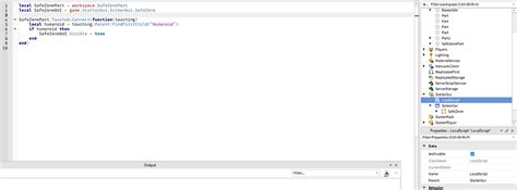 when touching safe zone gui not popping up scripting support