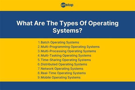 9 Types Of Operating Systems Advantages And Disadvantages Unstop