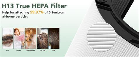 360 Combi Glass Hepa Carbon Air Purifier Filter Replacement For Dyson Hp10 Hp07