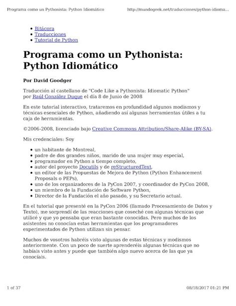 pdf programa como un pythonista python idiomáticommc2 geofisica unam