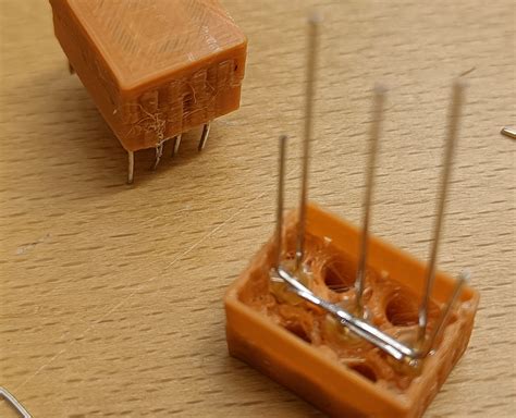 7 Segment 3d Printed Display For 3mm Leds In Openscad By Sveinar