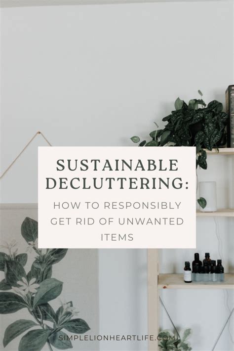 Sustainable Decluttering How To Responsibly Get Rid Of Unwanted Items