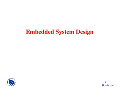 Embedded System Design Design Automation Of Embedded Systems