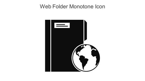 web folder monotone icon in powerpoint pptx png and editable eps format