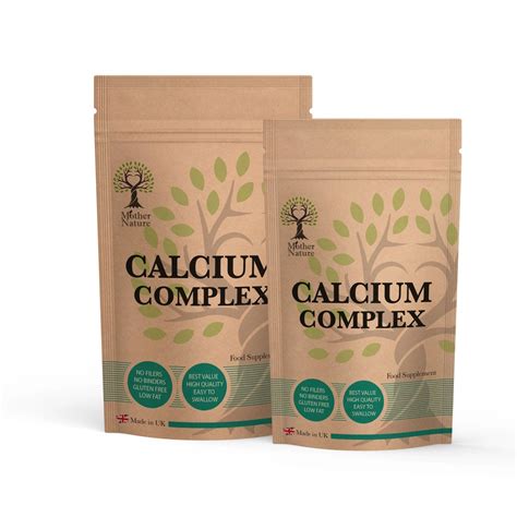 Calcium Complex 500mg Capsules High Potency Calcium Citrate Powder Calcium Supplement Vegan Etsy